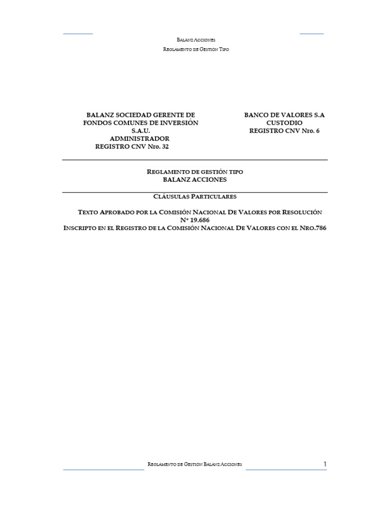 Balanz Sociedad Gerente de Fondos Comunes de Inversión S.A.U ...