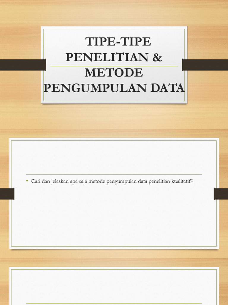Metode Pengumpulan Data | PDF