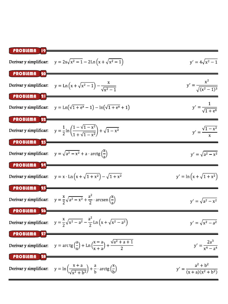 PRACTICA DERIVADAS | PDF PRACTICA DERIVADAS | PDF