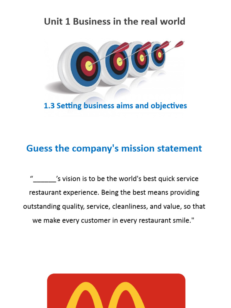Business Aims and Objectives Explained | PDF | Shareholder Value | Business
