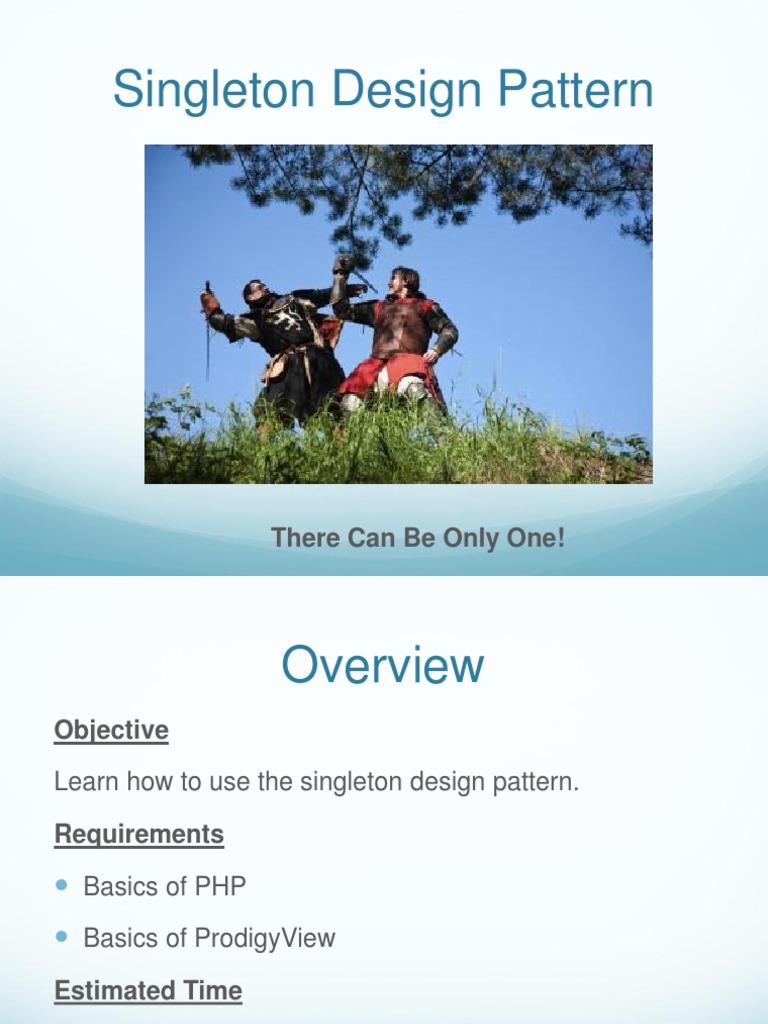 Implementing The Singleton Design Pattern Pdf Constructor Object Oriented Programming