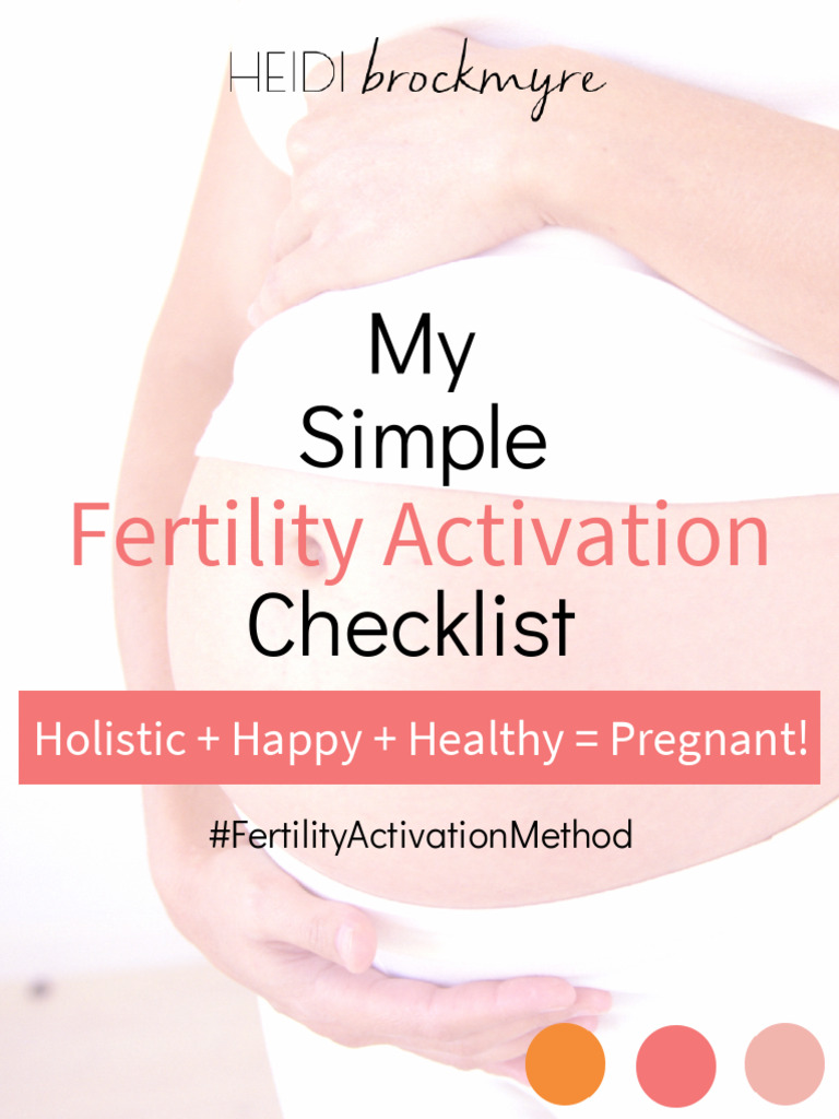 Fertility+Activation+Checklist | Download Free PDF | Pregnancy | Fertility