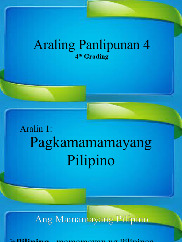 AP4 - Pagkamamamayang Pilipino - Week 39 | PDF