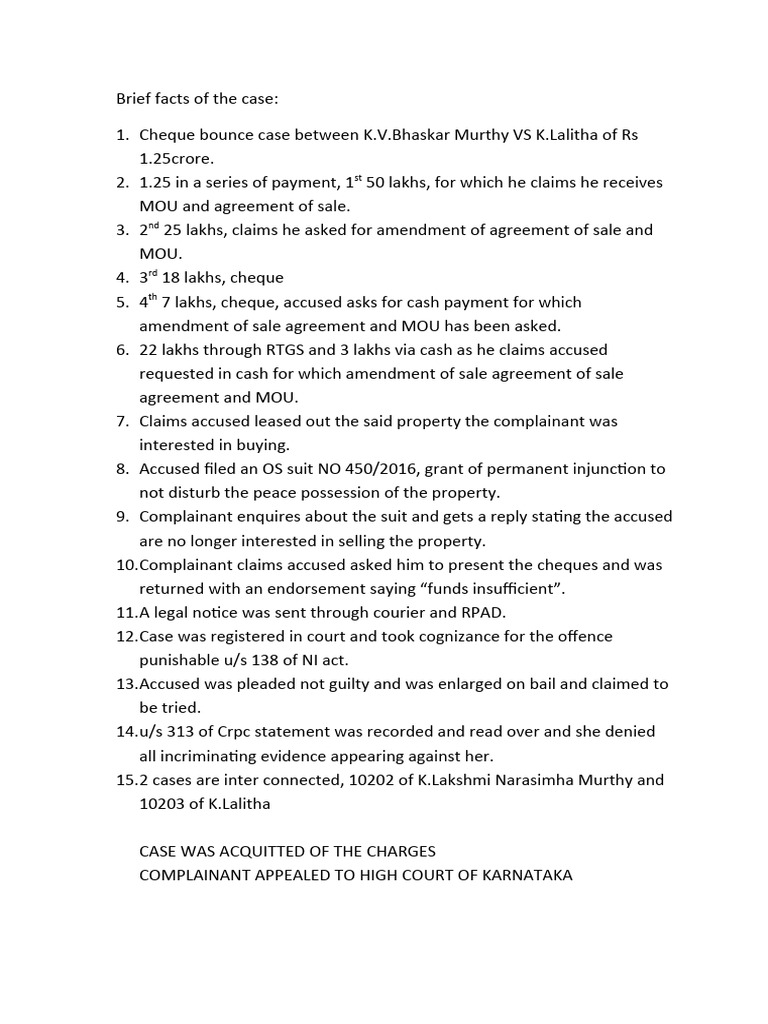 negotiation case facts | PDF