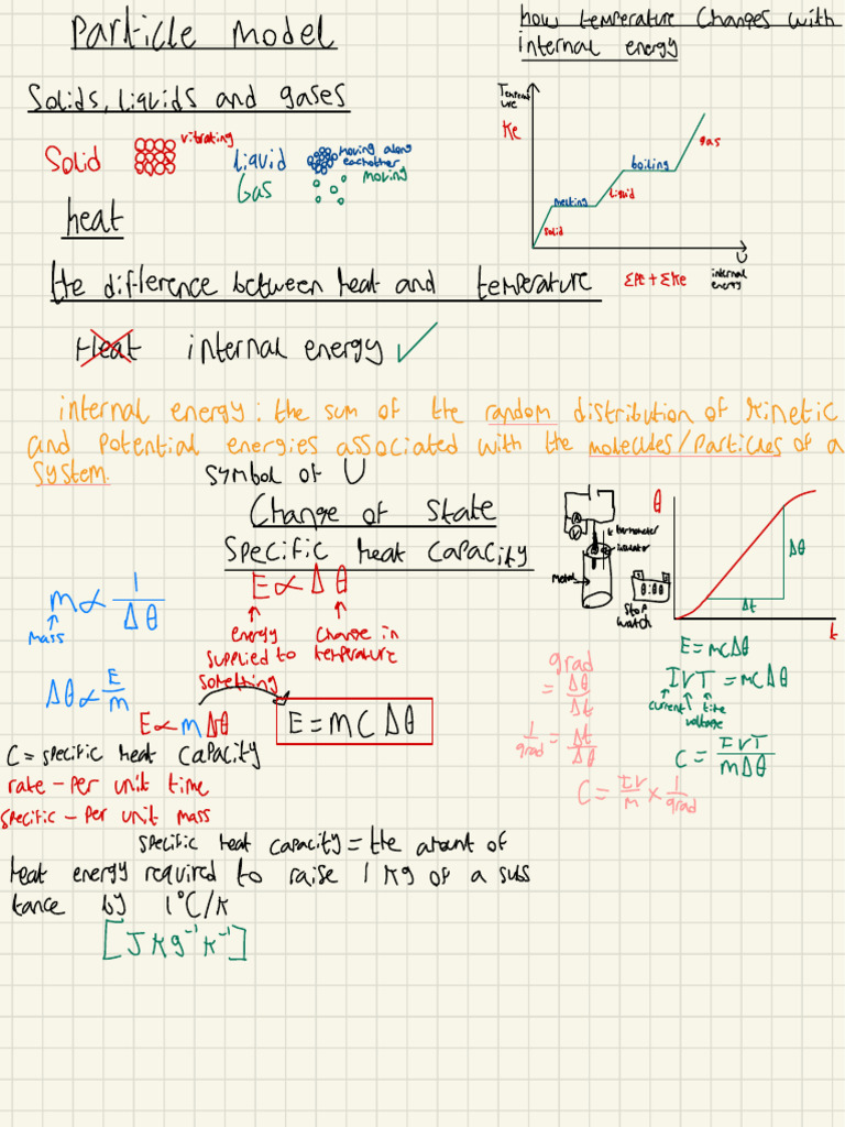 Thermal Physics Notes | PDF | Heat | Gases