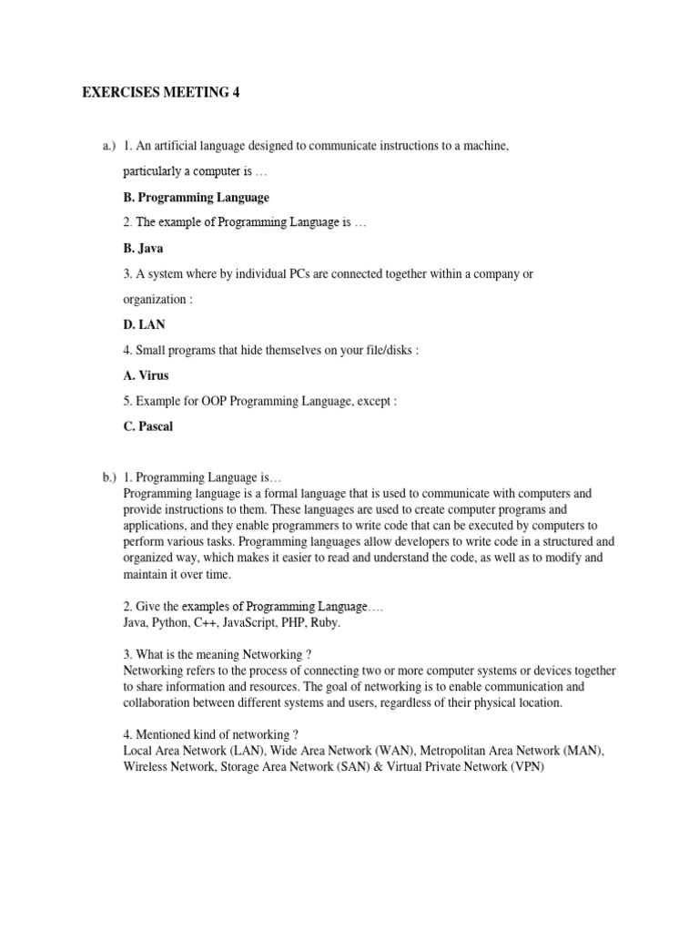 Exercises Meeting 4 | PDF | Antivirus Software | Computer Virus