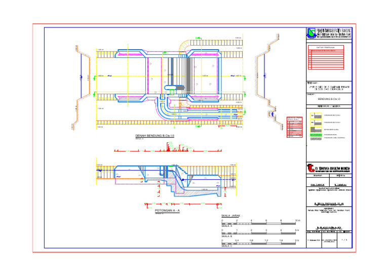 Contoh Denah Bendung | PDF