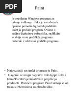 Osnove Programa Za Crtanje Paint | PDF