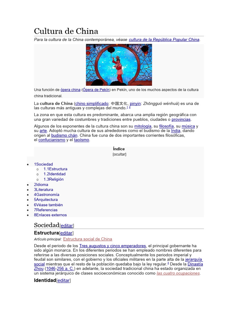 Cultura de China | PDF | Estratificación social | Cultura china