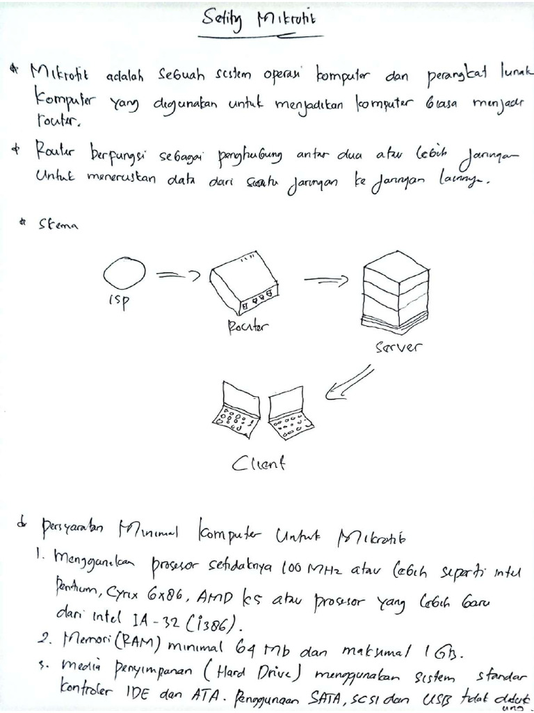 Materi Mikrotik - 1 | PDF