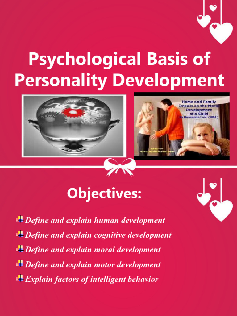 CHAPTER 9 Psychological Basis of Personality Development | PDF | Developmental Psychology | Id