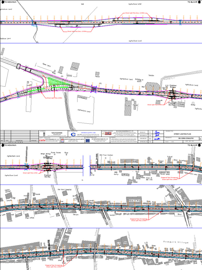 NH-319A - Street Lighting Plan | PDF