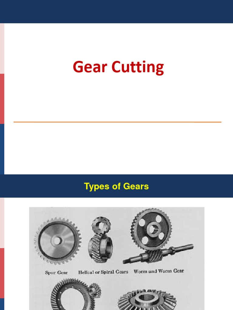 Gear Cutting | PDF | Gear | Tools