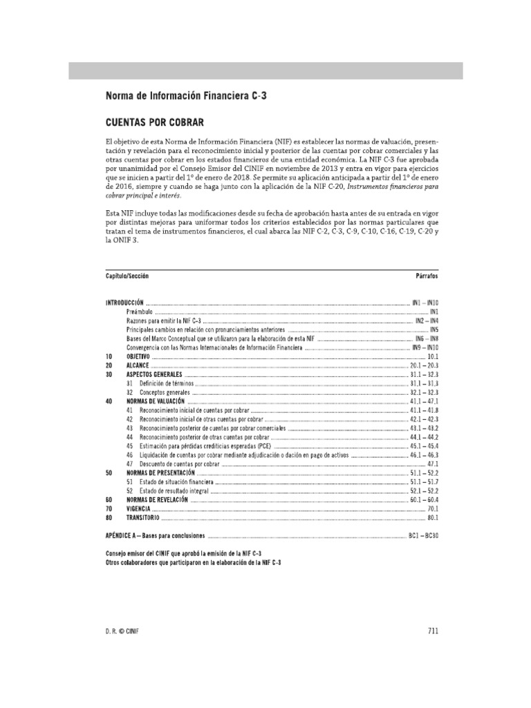 Nif C-3 Cuentas Por Cobrar | PDF