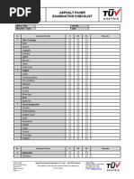 Plate Compactor Inspection Checklist | PDF | Technology & Engineering