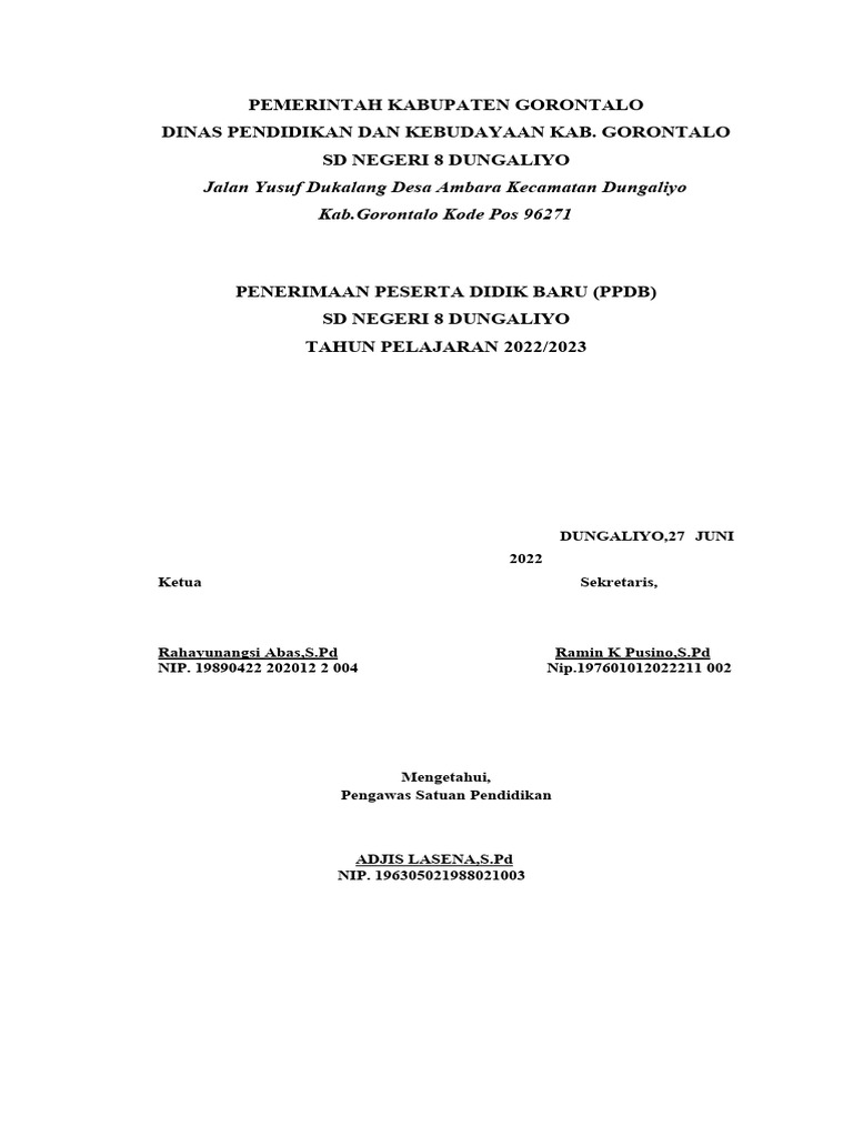 Program Kerja PPDB | PDF | Karier & Perkembangan | Bisnis