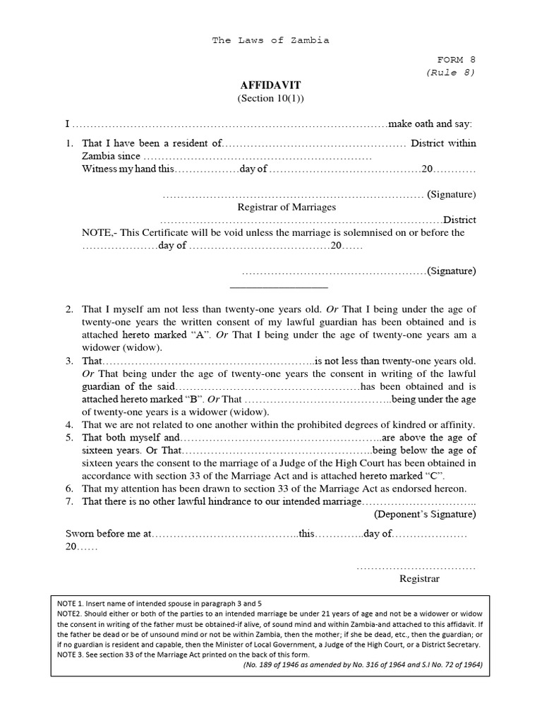 Form 8 | PDF | Common Law | Social Institutions
