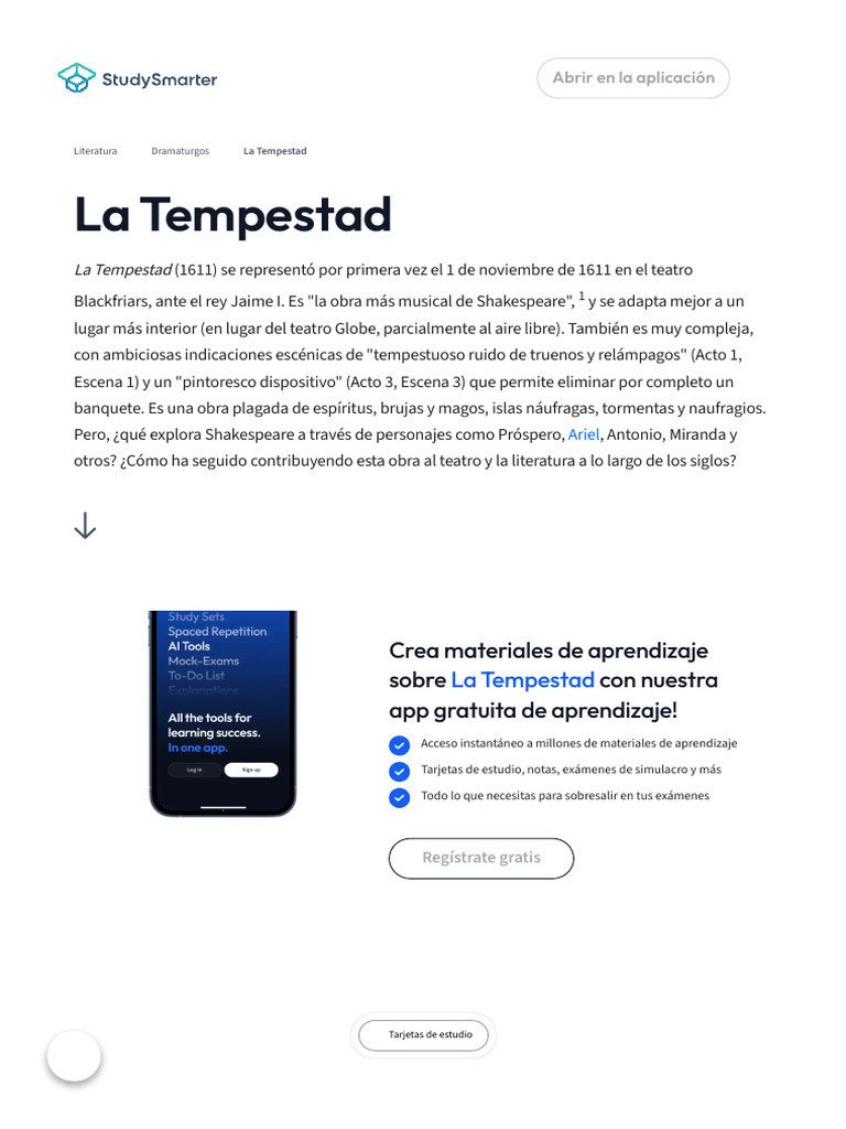La Tempestad - Significado y Contexto de La Obra | PDF | La tempestad | William Shakespeare