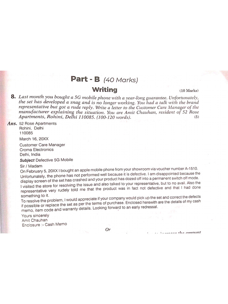 Letter of Enquiry - Data Interpretation | PDF