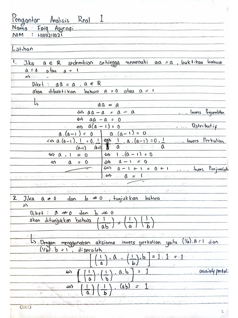 Pengantar Analisis Real | PDF