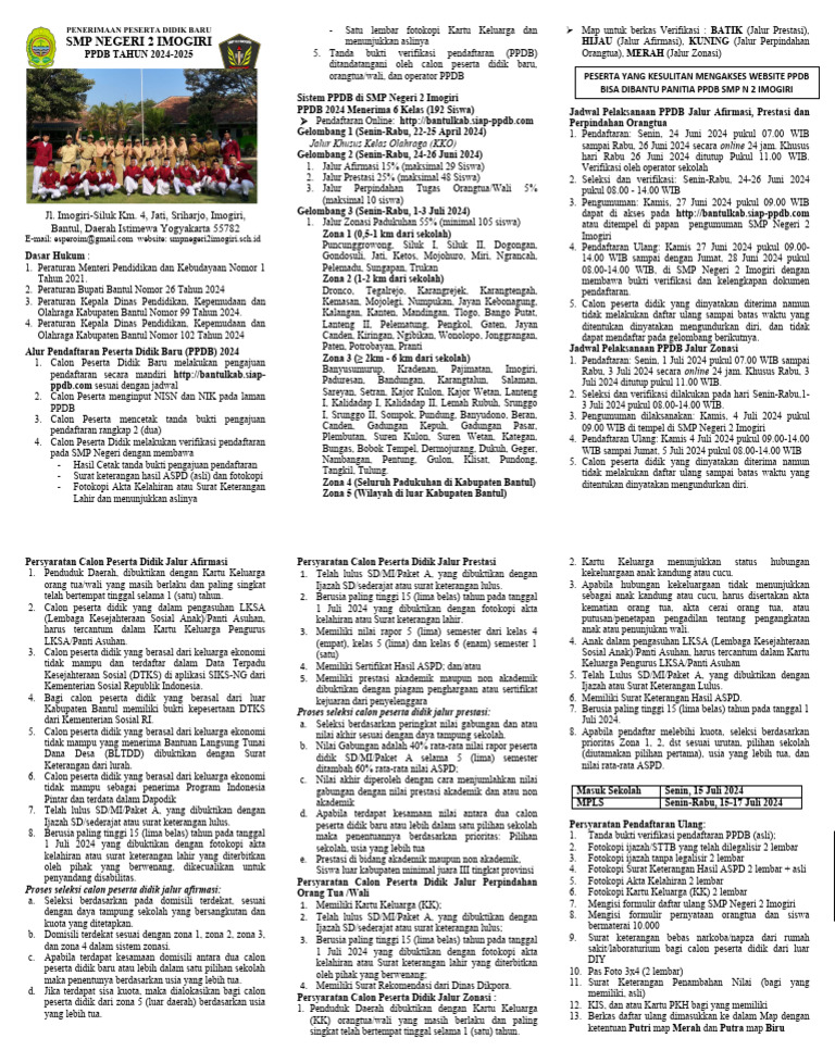 Brosur PPDB TP 2024-2025 | PDF
