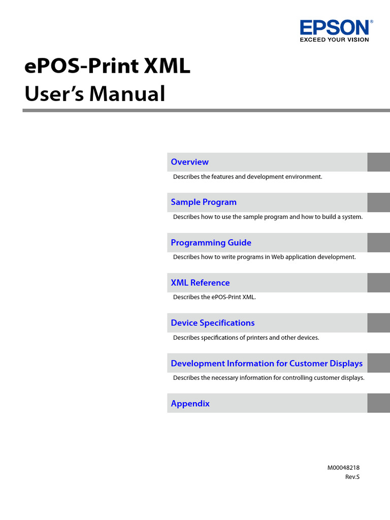 ePOS-Print_XML_um_en_revS | Download Free PDF | Soap | Xml Schema
