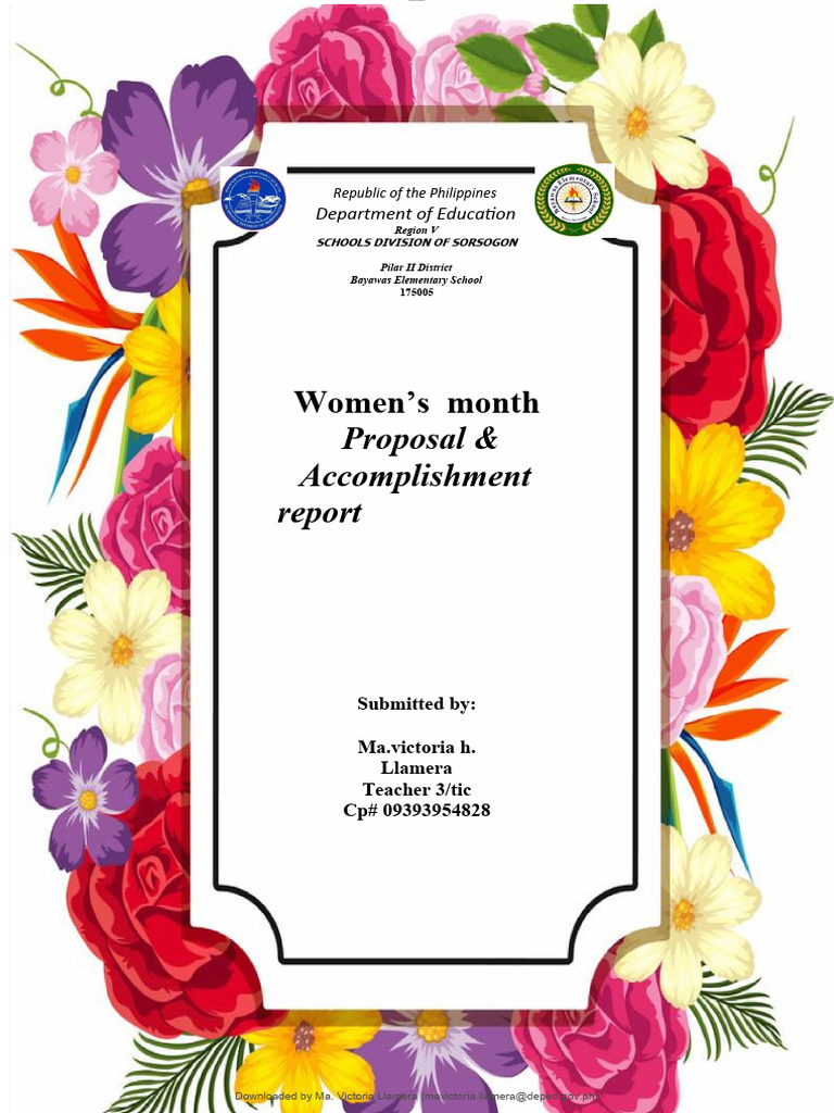 Women's Month Activity Report 2024 | PDF | Cuisine | Foods