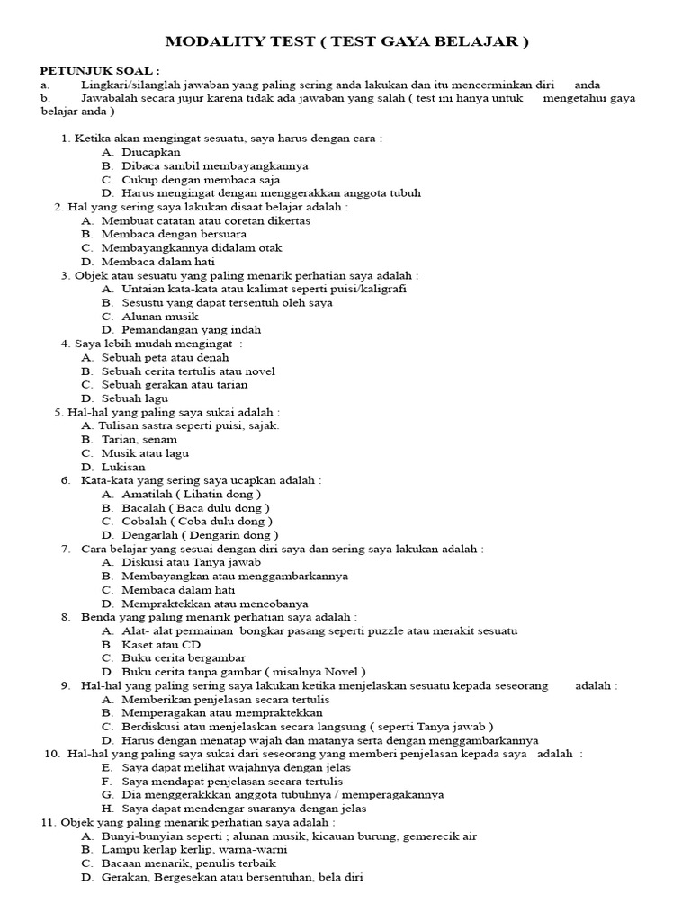 Soal Modality | PDF | Seni & Disiplin Bahasa