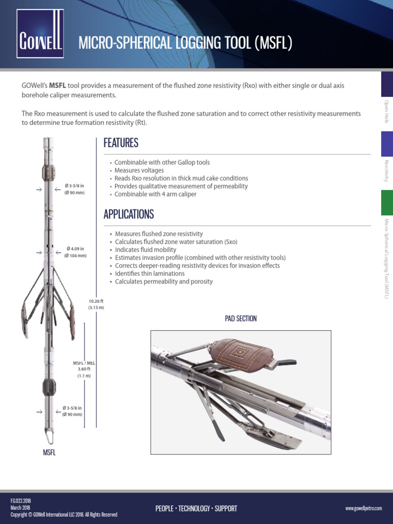 Micro Spherical+Logging+Tool+(Msfl) | Download Free PDF | Alternating ...