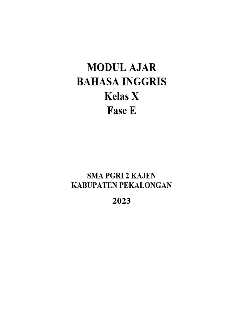 Modul Ajar Report Text | PDF
