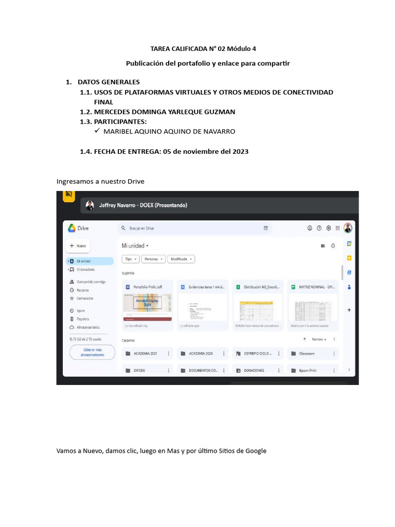 TAREA CALIFICADA #2 Modulo 4 - Corregido - 5 DE NOVIEMBRE | PDF
