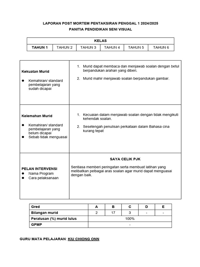 LAPORAN POST MORTEM UJIAN Terbaru | PDF