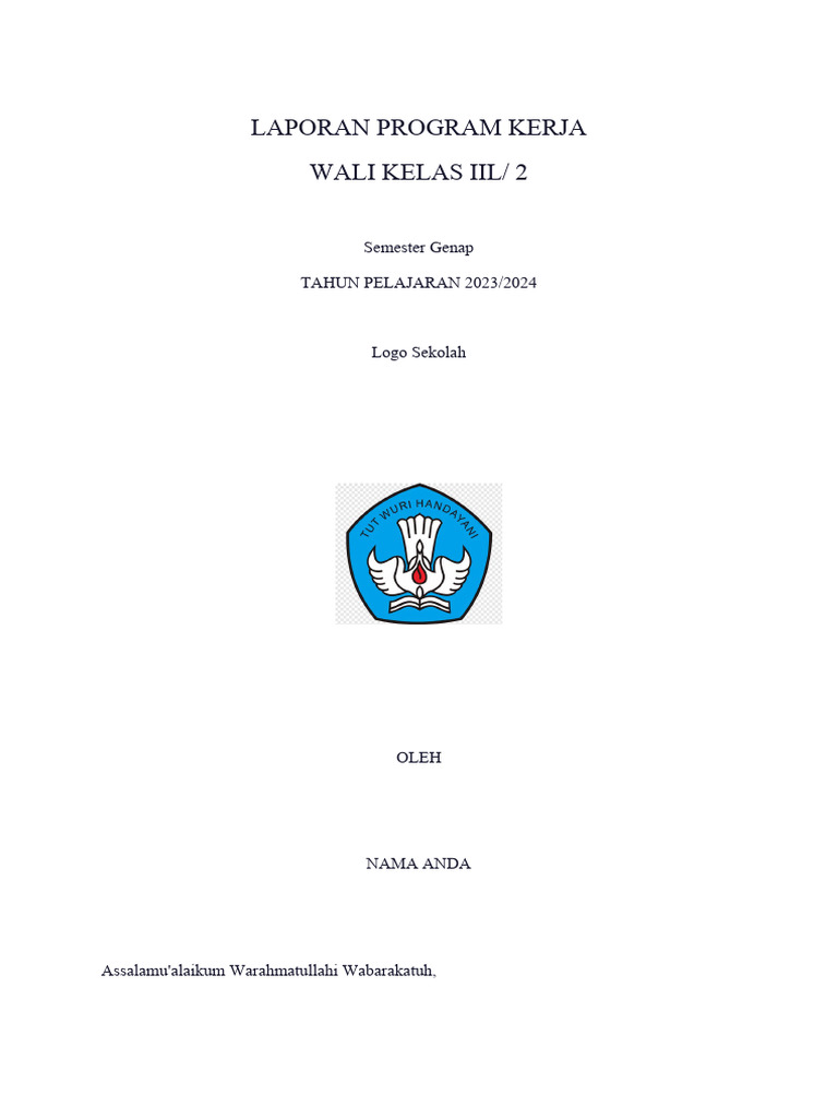 Laporan Program Kerja | PDF