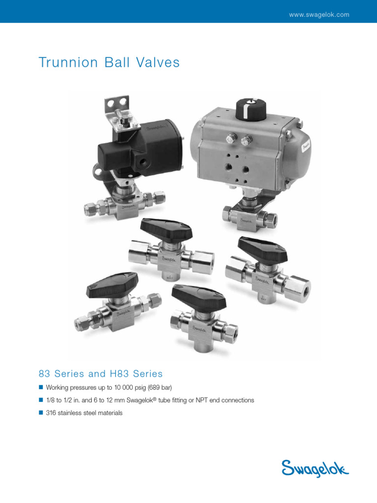 83 H83 Series | PDF | Valve | Stainless Steel