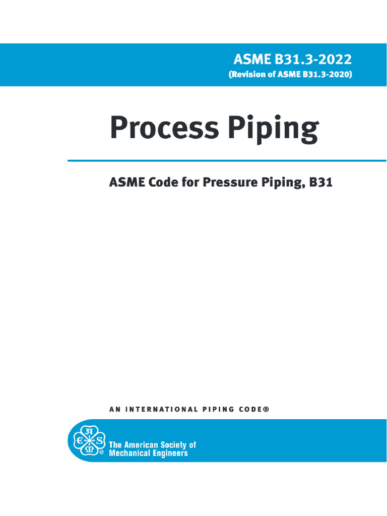 Asme b31 3 2022 | PDF
