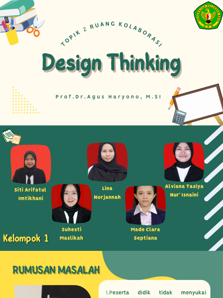 Ruang Koloborasi Topik 2 Design Thinking | PDF