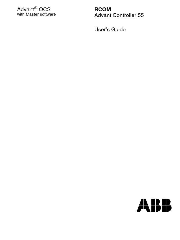 Advant OCS Advant Controller 55: With Master Software | PDF | Modem | Computer Network