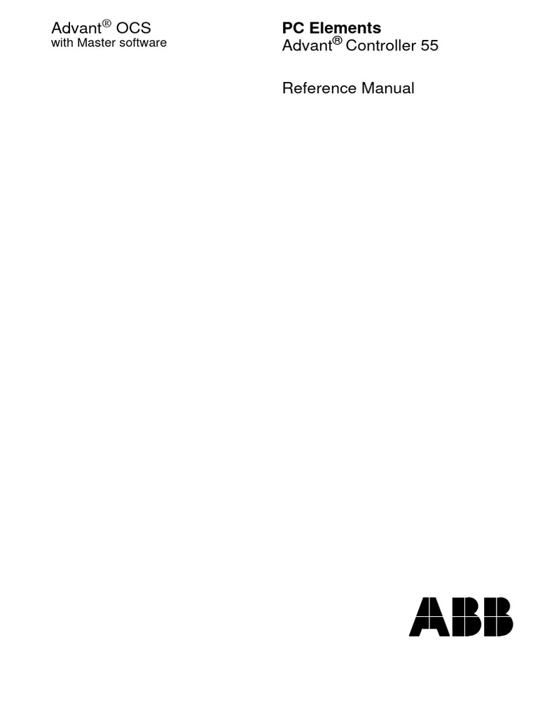 Advant OCS Advant Controller 55: PC Elements | PDF | Function (Mathematics) | Parameter ...