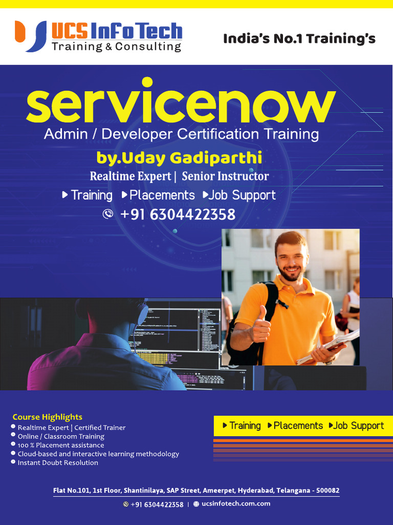 Servicenow Curriculum by MR - Uday Gadiparthi UCS Infotech-Newpdf | PDF
