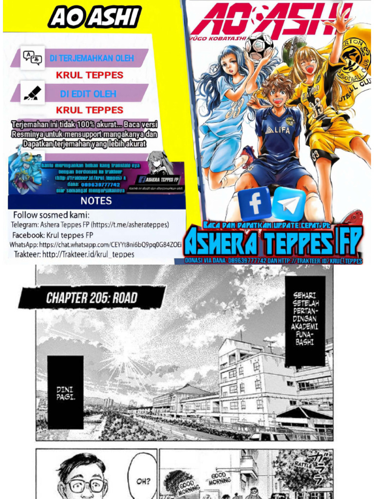 Ao Ashi ch.205 | PDF