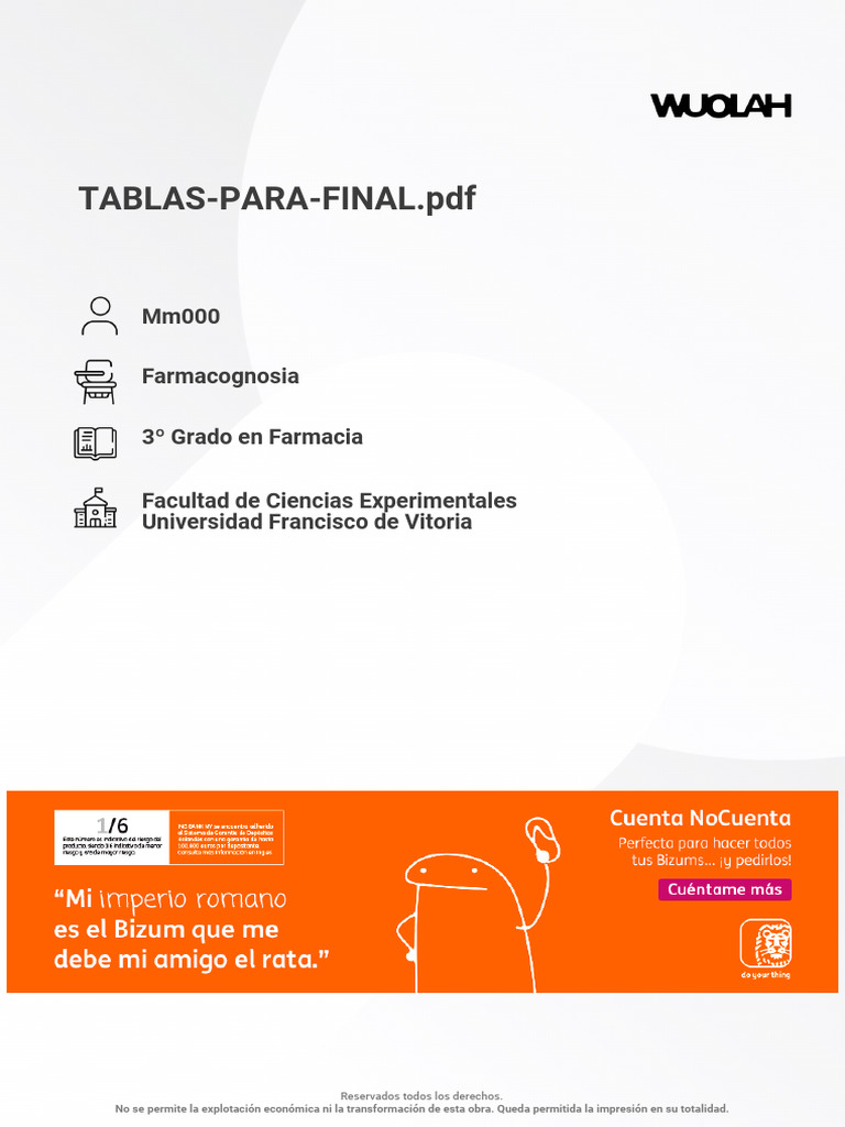 wuolah-free-TABLAS-PARA-FINAL FARMACOG | PDF | Glucosa | Azúcar