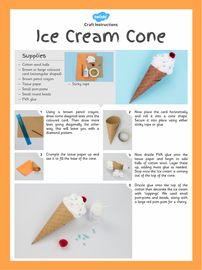 T-T-19079-Ice-Cream-Cone-Craft-Instructions | PDF