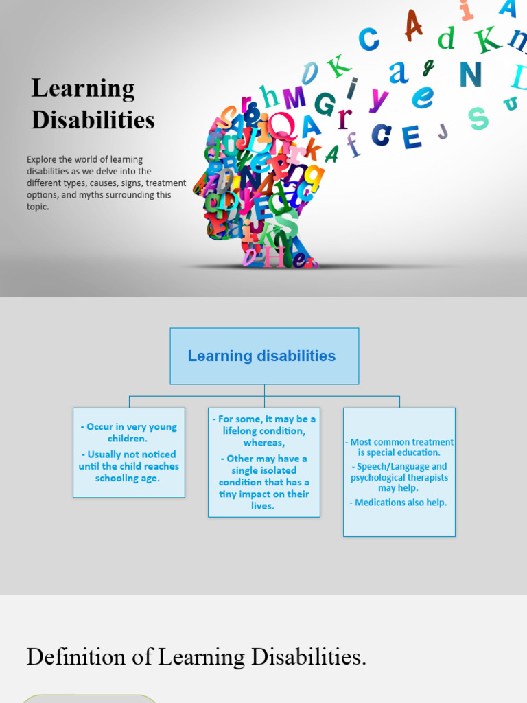Learning Disabilities Class 12 | PDF | Learning Disability | Dyslexia