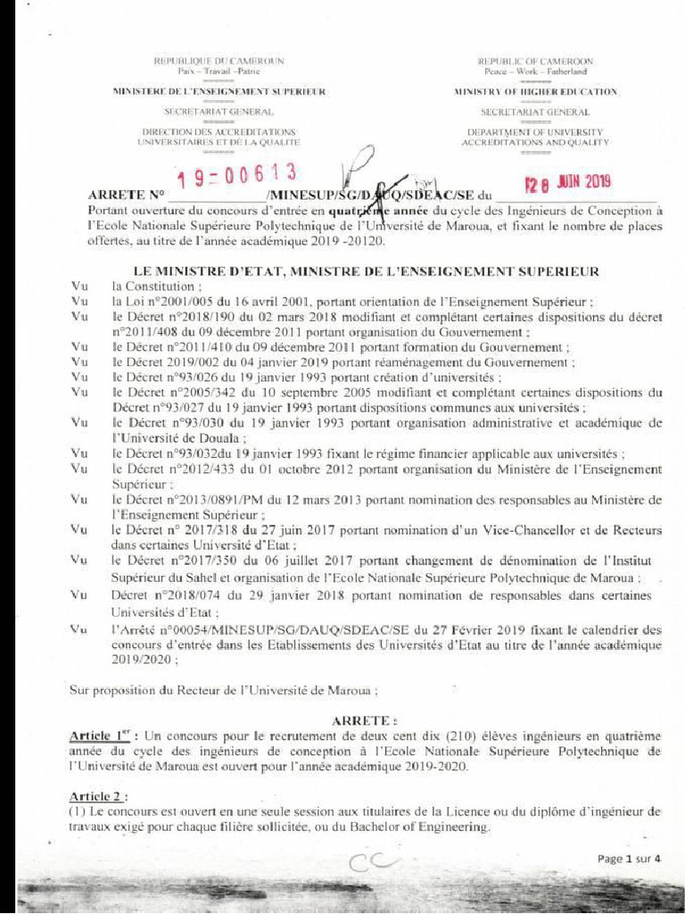 Concour ENSPM 2019 | PDF