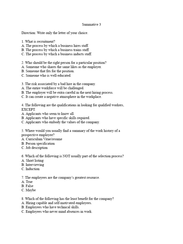 Entrep S3 | PDF | Recruitment | Employment