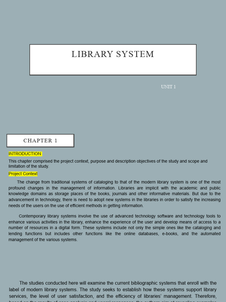 Library System | PDF | Usability | Libraries