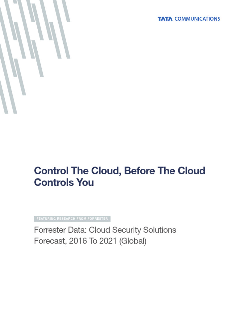 Forrester Data. Cloud Security Solutions | PDF | Cloud Computing | Computer Security