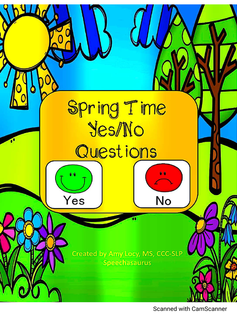 Yes, No Question Cards | PDF