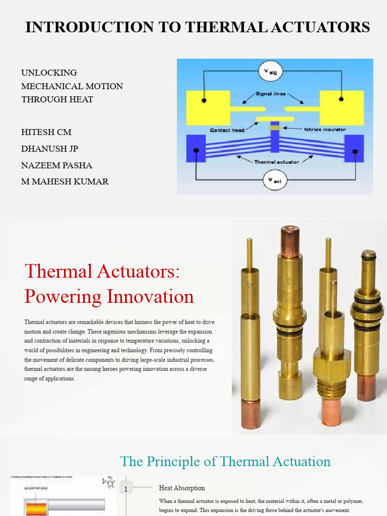 Thermal Actuators Powering Innovation | PDF | Actuator | Automation
