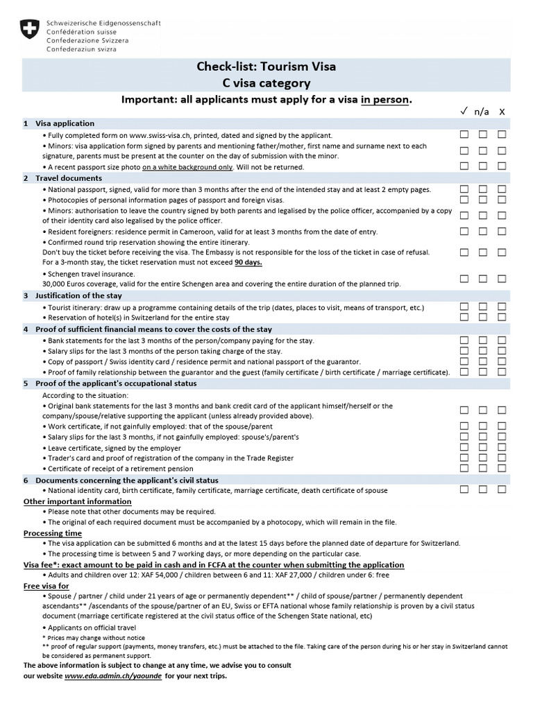 Memento Visa Tourisme EN | PDF | Travel Visa | Identity Document